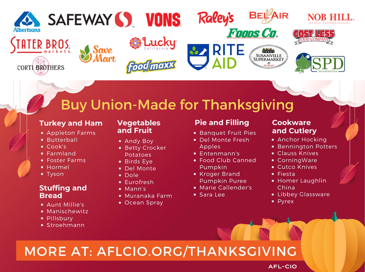 Shop Union for the Holidays – UFCW 8-Golden State